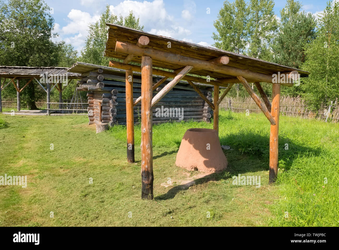 Ancient slavic village hi-res stock photography and images - Alamy