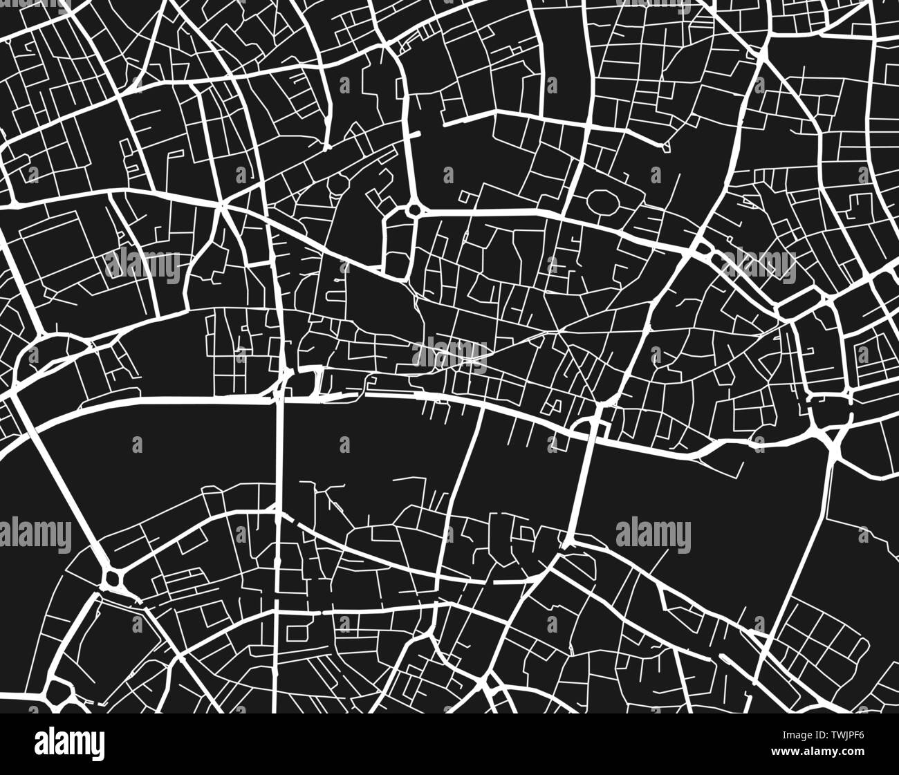 London street map black and white hi-res stock photography and images ...