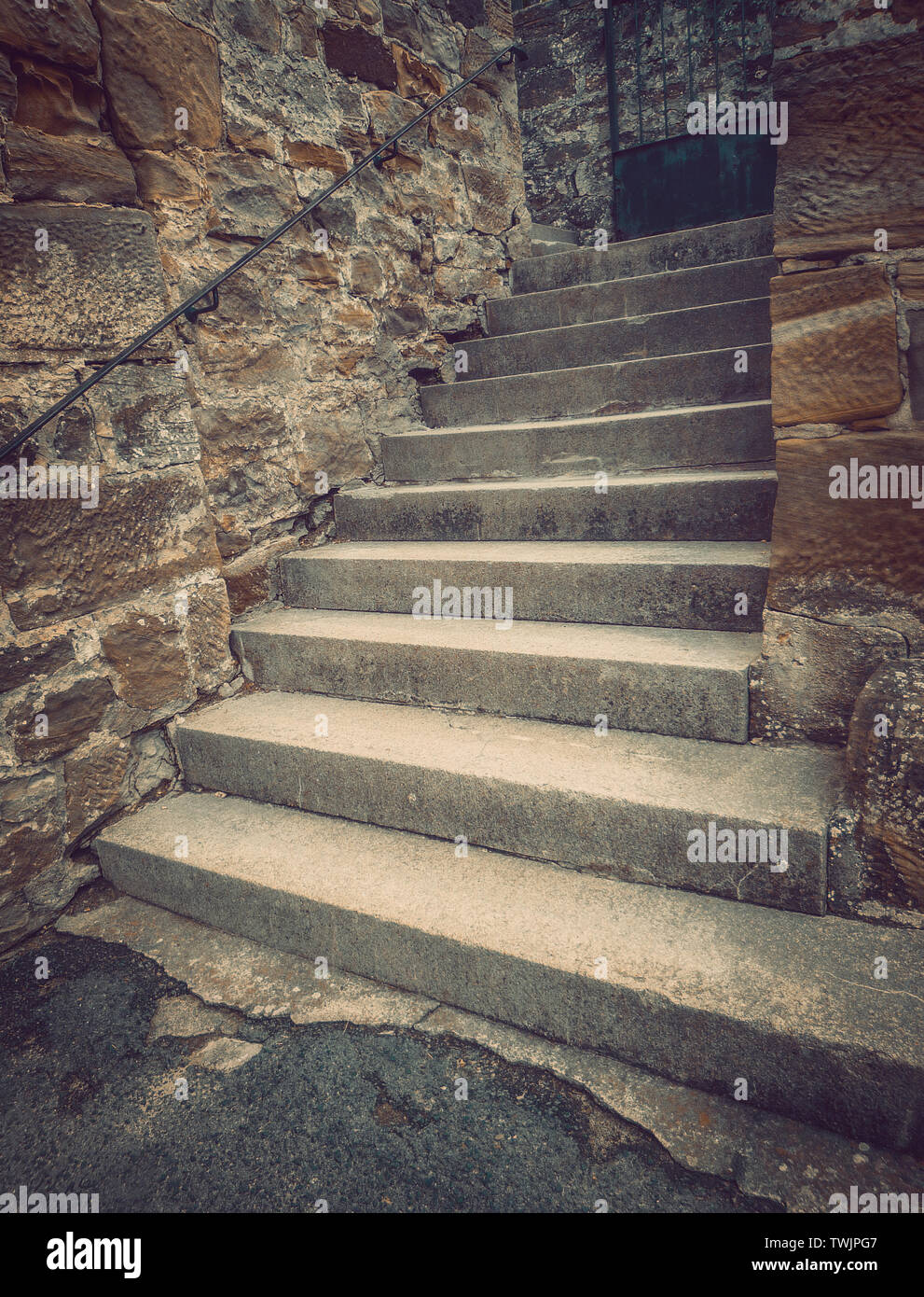 Stone steps leading nowhere hi-res stock photography and images - Alamy
