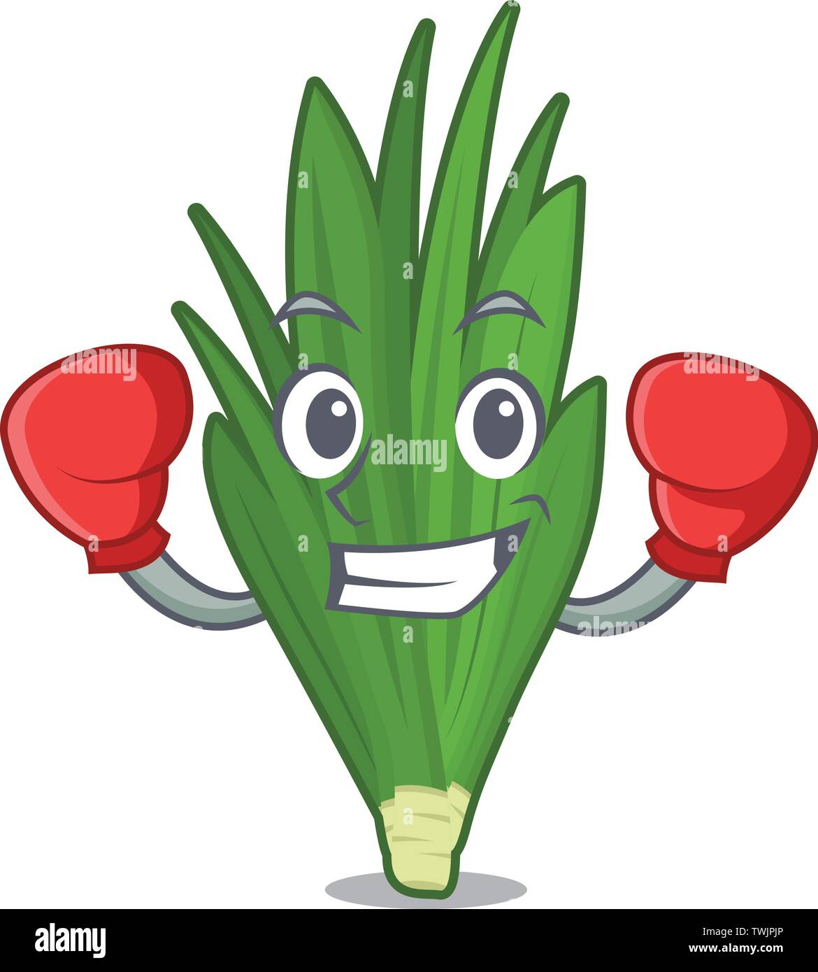 Boxing pandan leaves isolated in the cartoon Stock Vector Image & Art ...