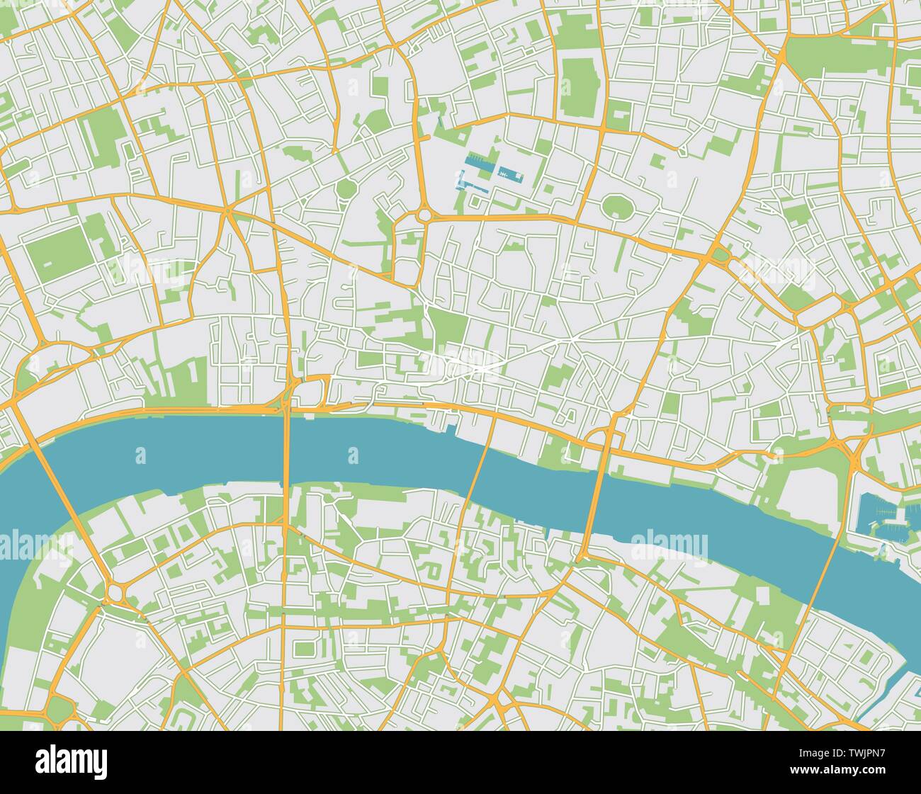 Location map of city for navigation . Template for your design Stock ...