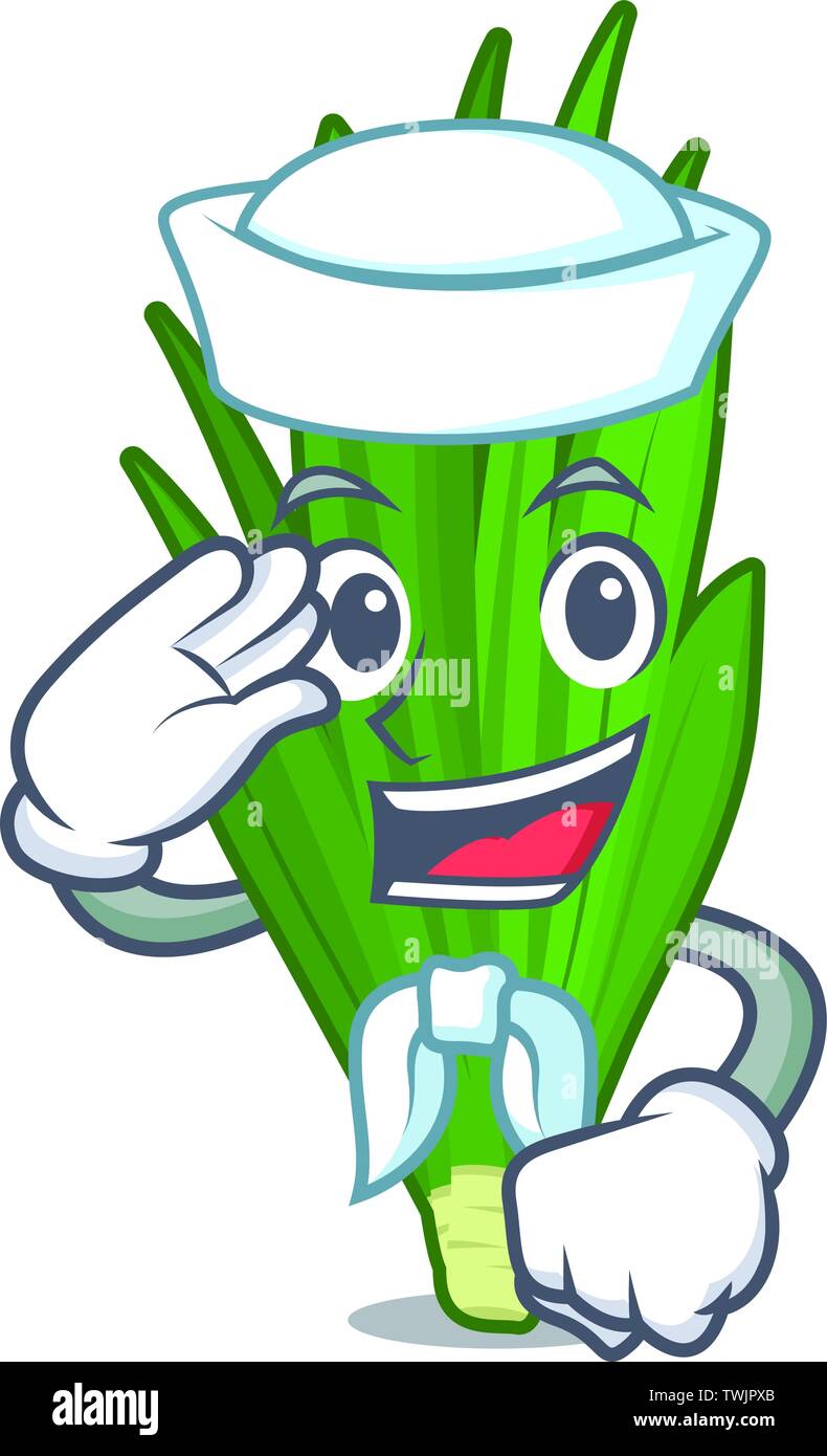 Sailor pandan leaves isolated in the cartoon Stock Vector Image & Art ...