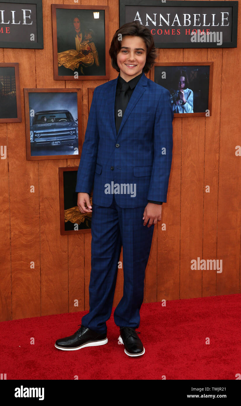 Westwood, Ca. 20th June, 2019. Luca Luhan, at the Premiere Of Warner ...