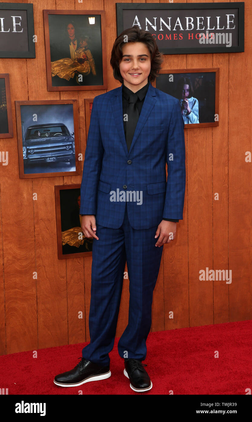 Westwood, Ca. 20th June, 2019. Luca Luhan, at the Premiere Of Warner ...