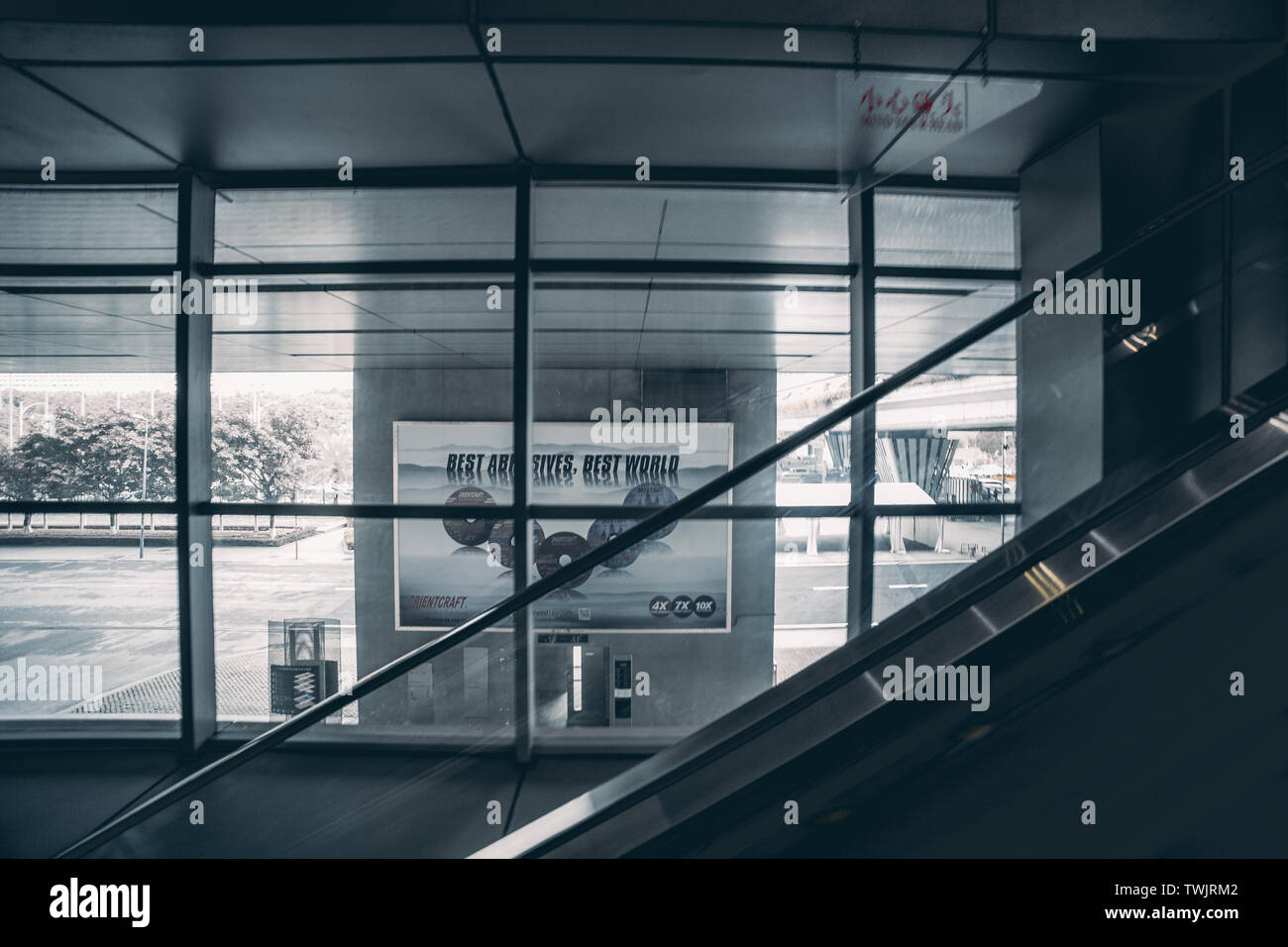 Airport and metro in indoor railway train transportation system hi-res ...