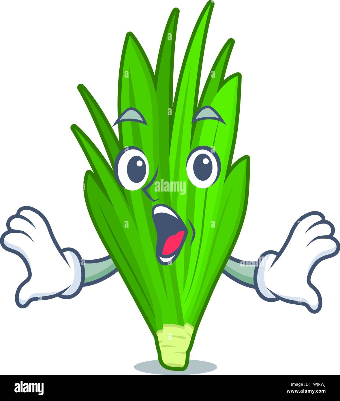 Surprised pandan leaves in the cartoon shape Stock Vector Image & Art ...