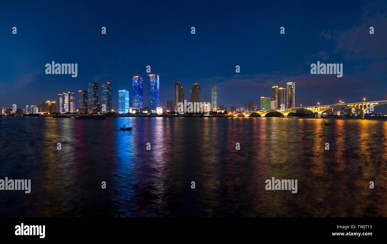 Orange island and xiangjiang river scenery belt hi-res stock ...