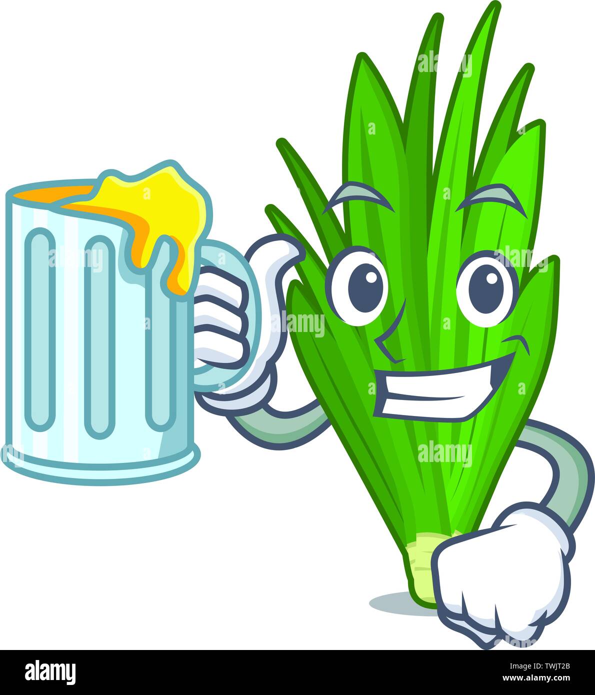 With juice pandan leaves in the cartoon shape Stock Vector Image & Art ...