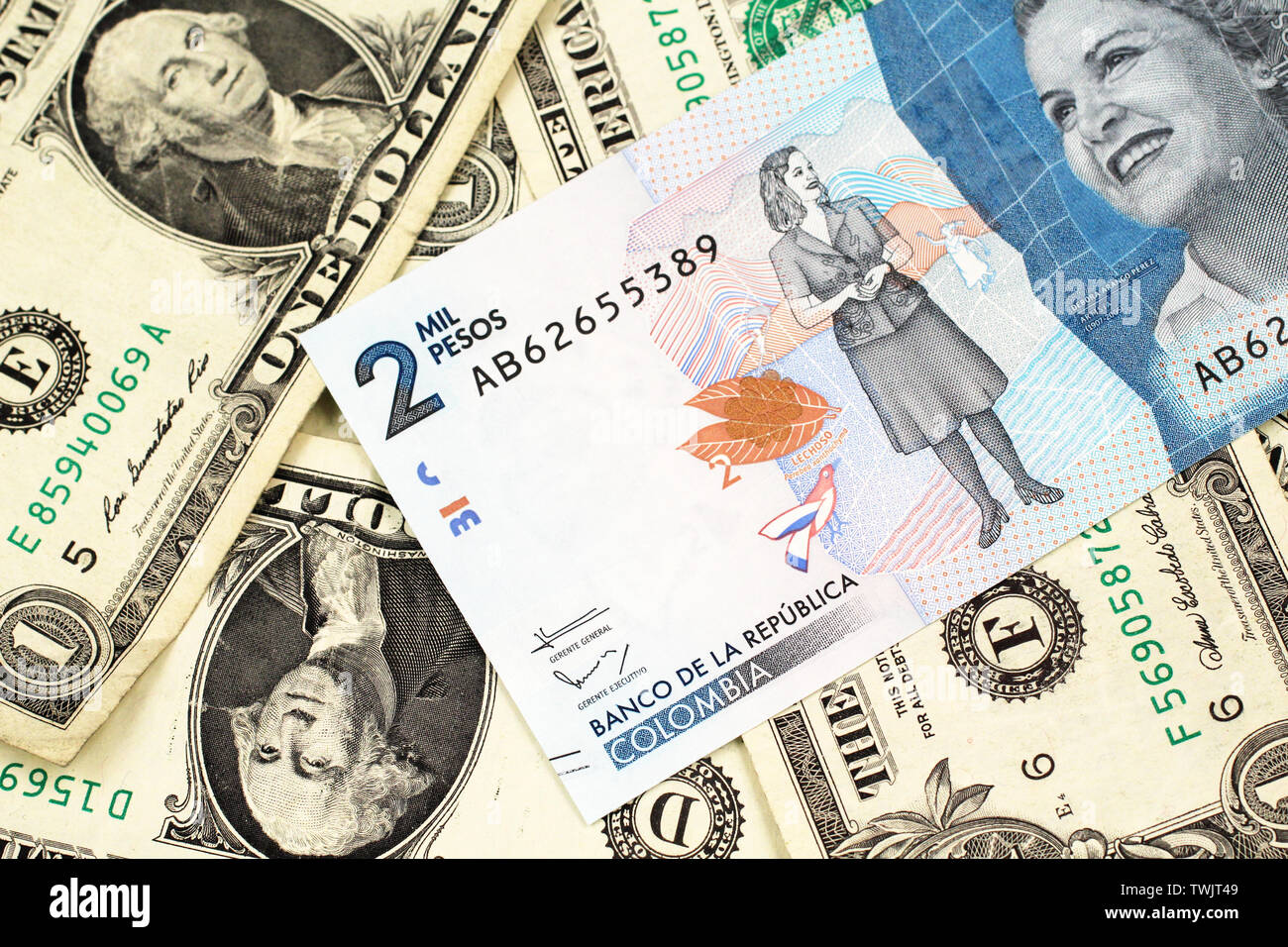Colombian Peso Note High Resolution Stock Photography and Images - Alamy