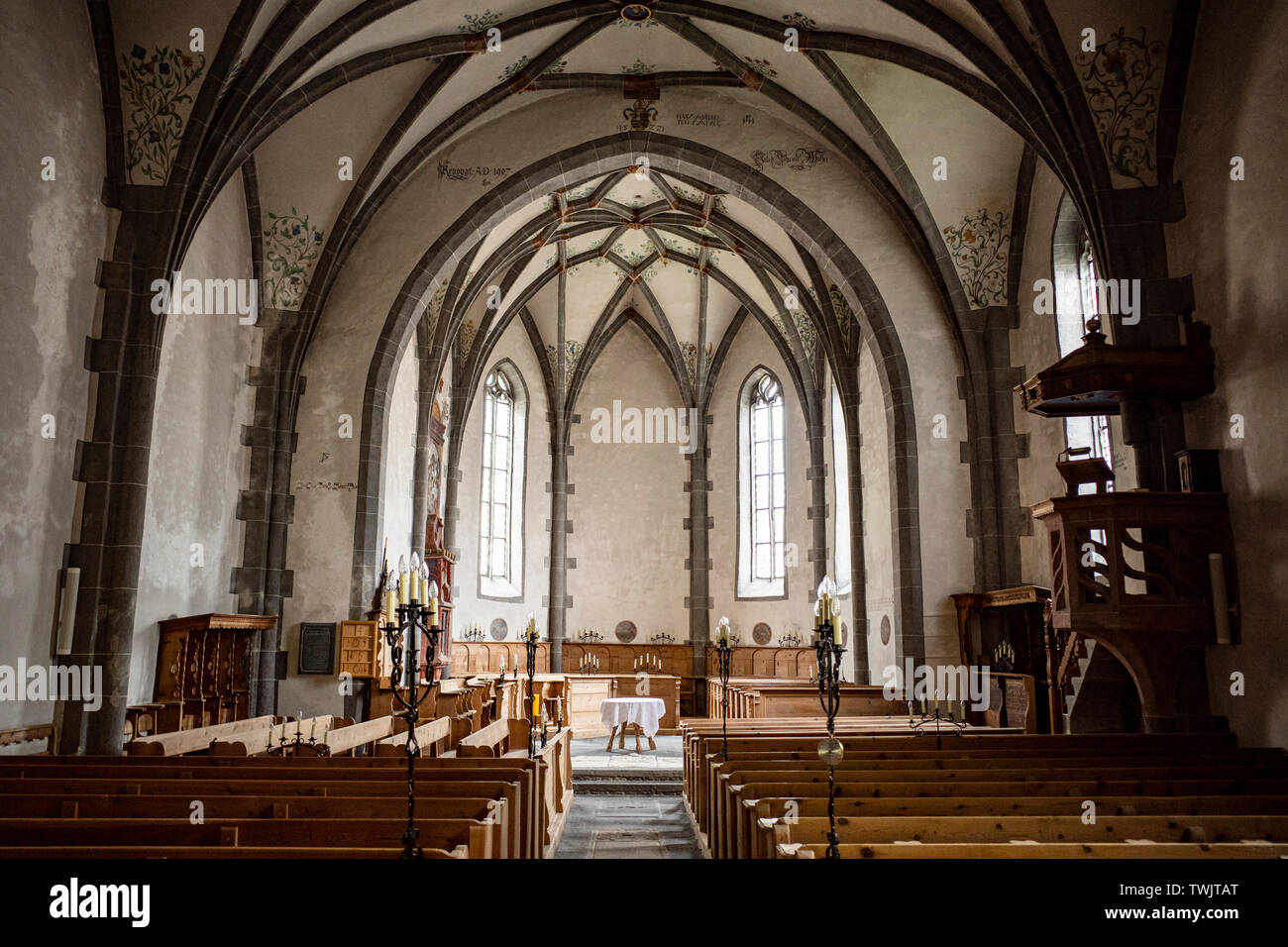 interior of church Stock Photo - Alamy