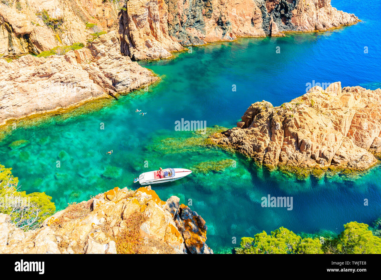 Cove palafrugell catalonia beach cliff hi-res stock photography and ...