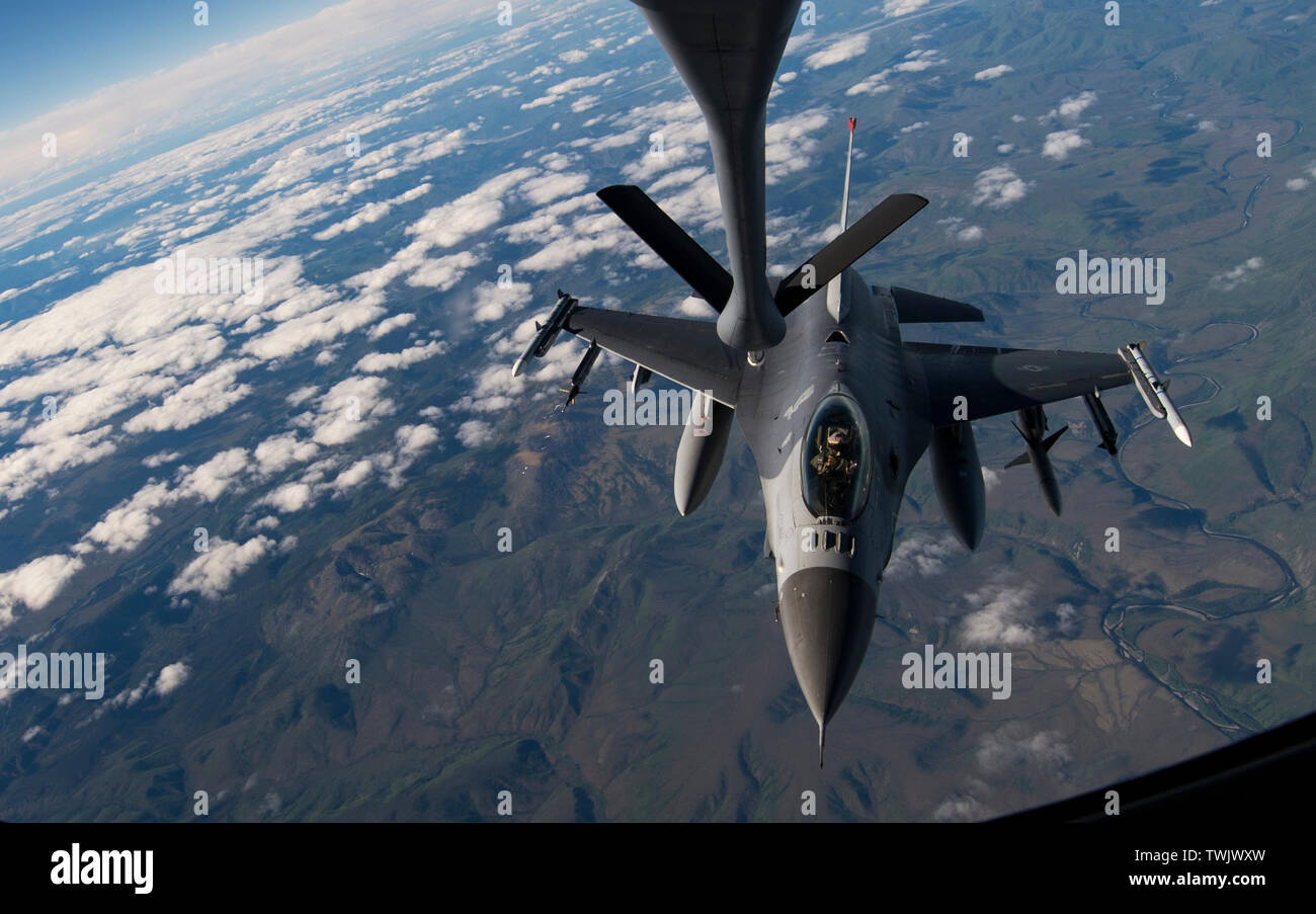A U.S. Air Force F-16 Fighting Falcon pilot from the 13th Fighter ...