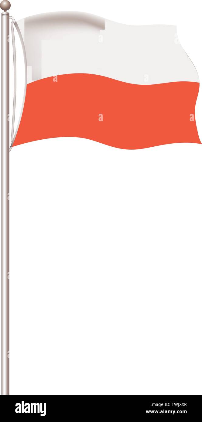 World flags. Country national flag post transparent background. Poland ...