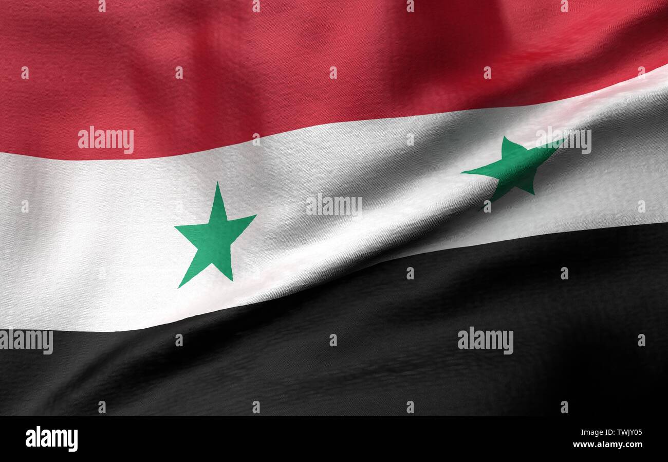 3D Illustration of Syria Flag Stock Photo - Alamy