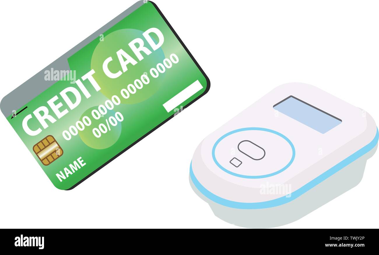 Ic card shopping Stock Vector Images - Alamy