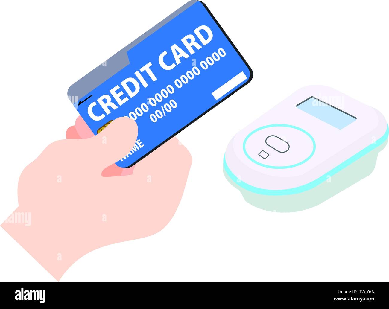 Ic card shopping Stock Vector Images - Alamy