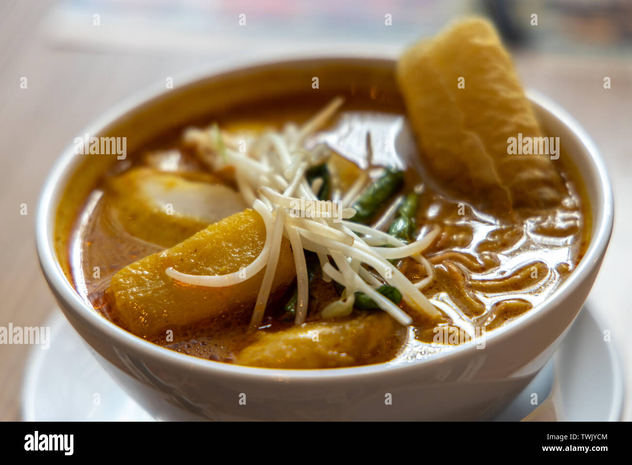 laksa noodle on the table, Philippines Stock Photo - Alamy