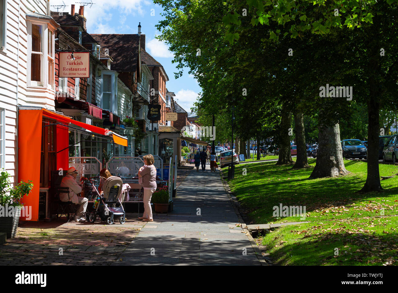 Tenterden high street, high st., kent, uk Stock Photo - Alamy