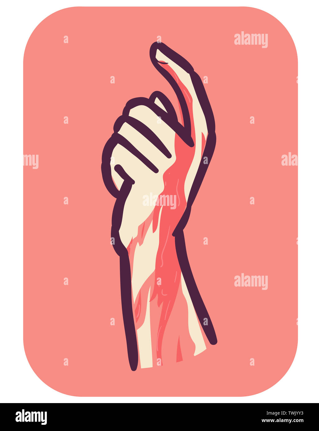 Hand injury cartoon Cut Out Stock Images & Pictures - Alamy