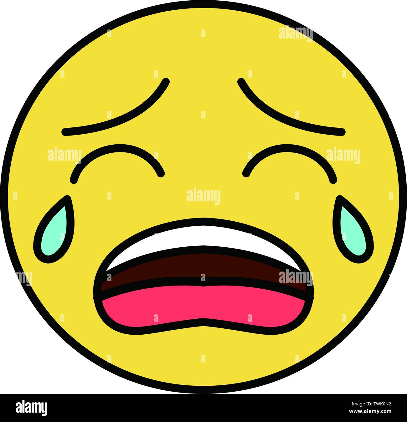 This is an illustration of pop face expression Stock Vector Image & Art ...