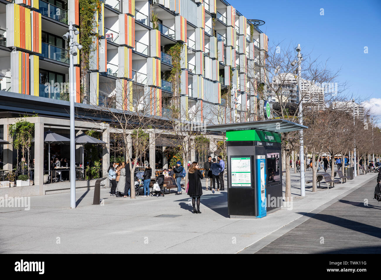 Barangaroo development in Sydney city centre, modern apartment living ...