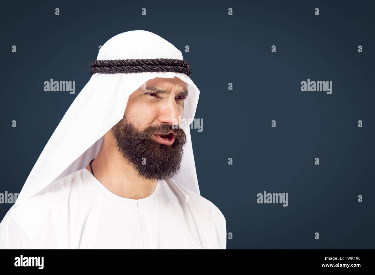 Angry arab with beard hi-res stock photography and images - Alamy