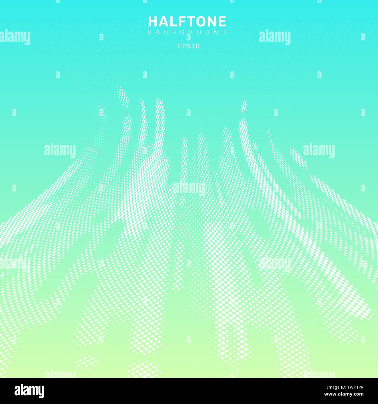 Abstract elements white rounded shapes halftone style transition ...