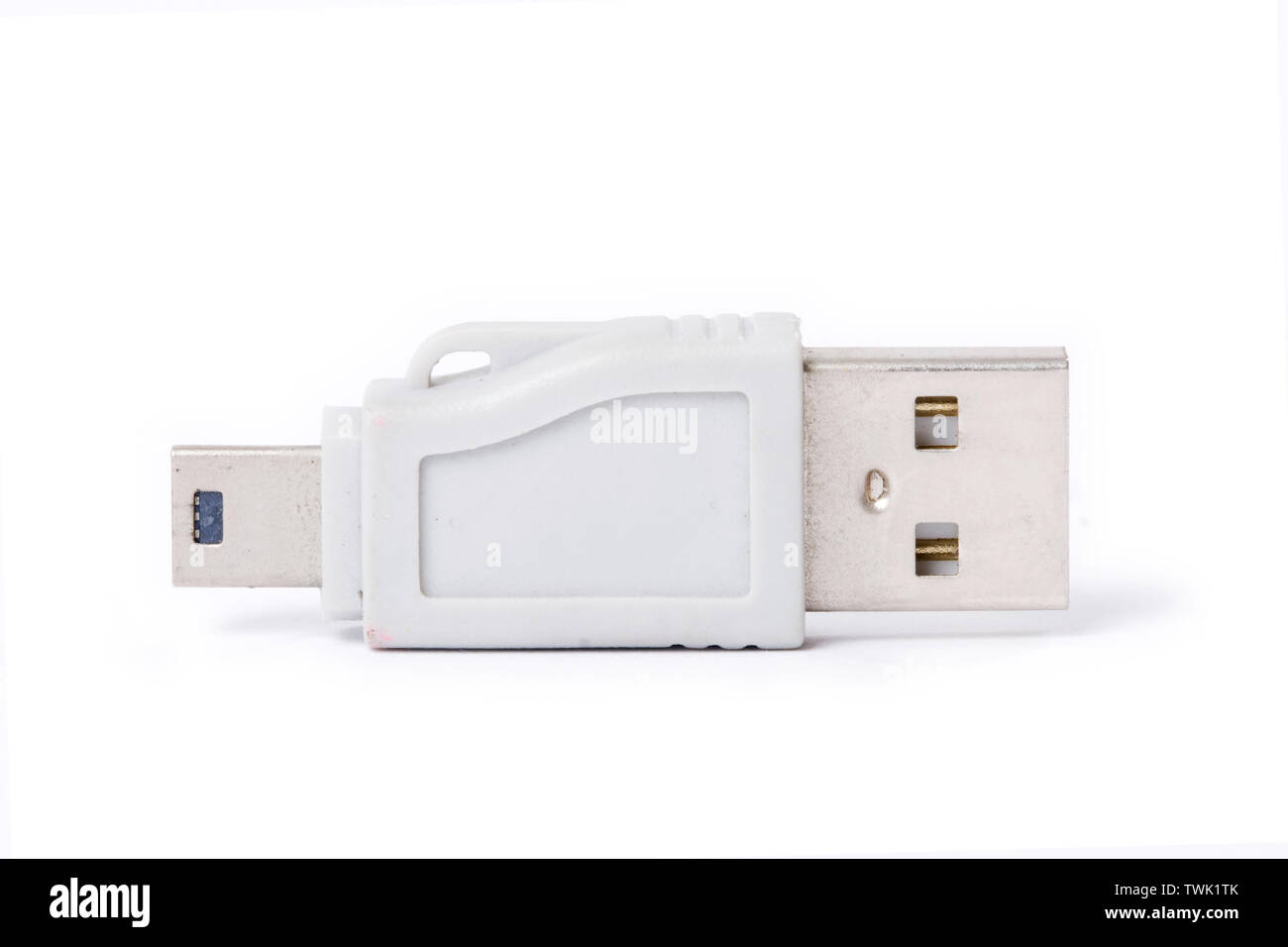 usb convert with white background Stock Photo - Alamy