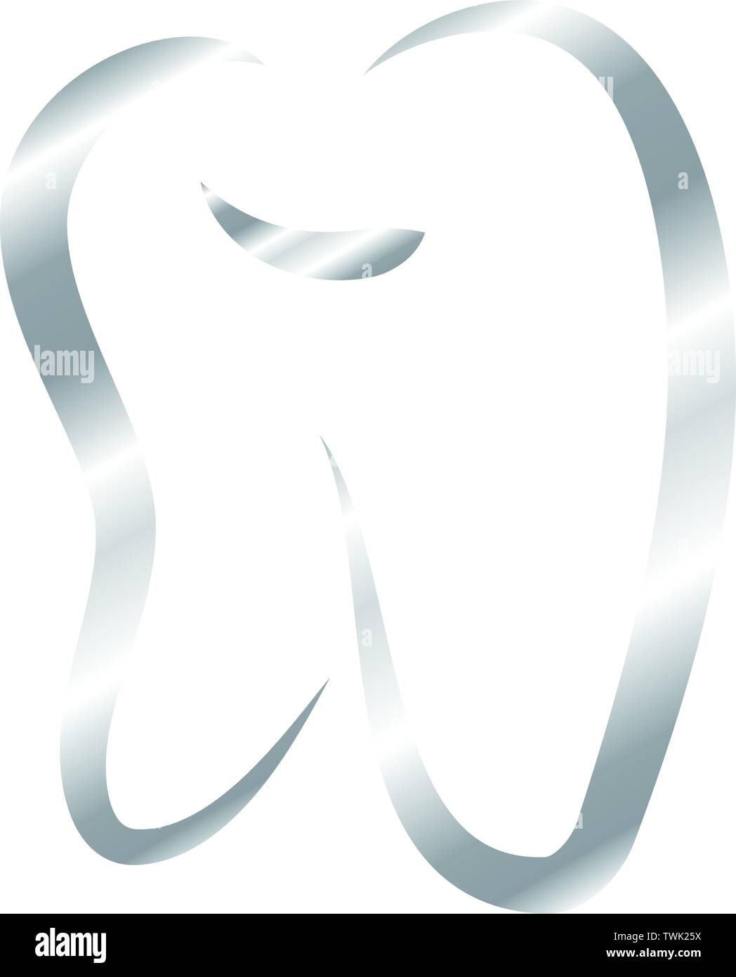 This is an illustration icon of a stylish tooth Stock Vector Image ...