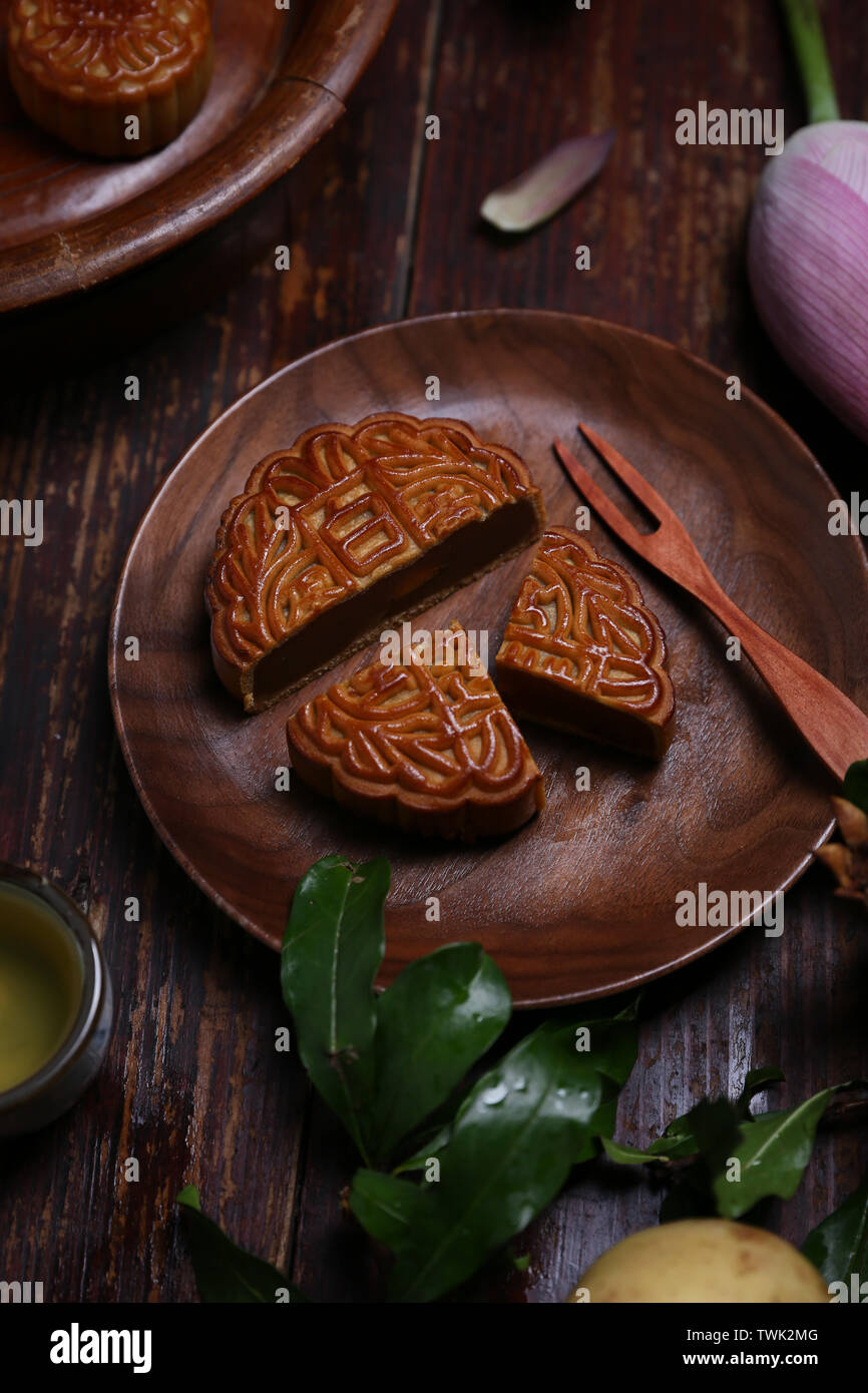 Mid-Autumn Festival moon cakes Stock Photo - Alamy