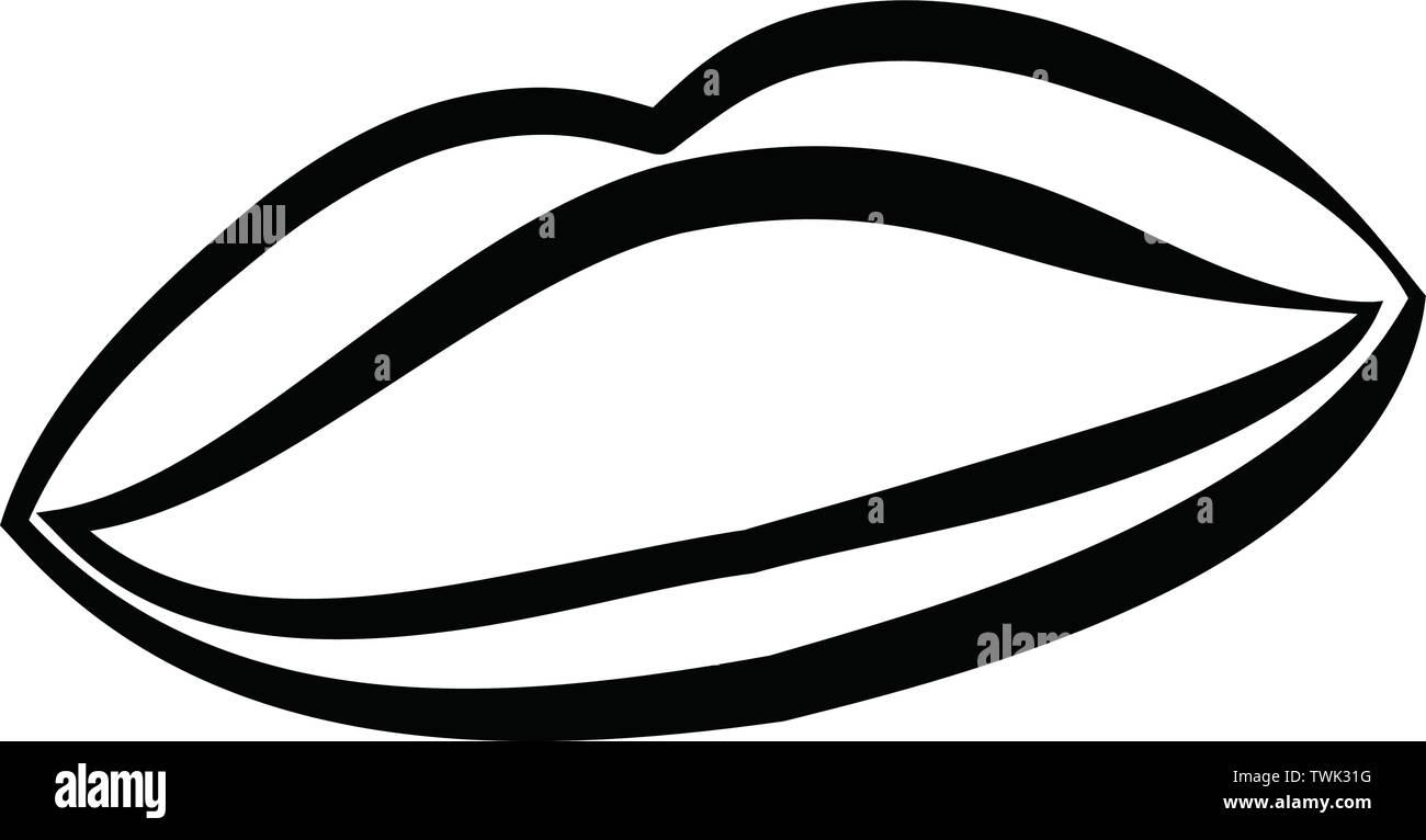 This is an illustration of an attractive lady's lips Stock Vector Image ...