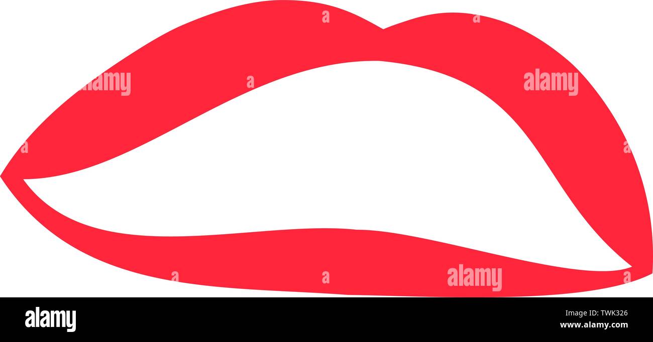 This is an illustration of an attractive lady's lips Stock Vector Image ...
