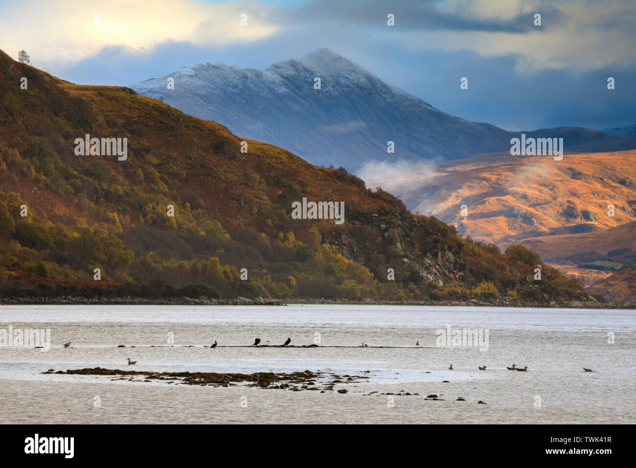 Loch Etive captured from Taynuilt Pier Stock Photo - Alamy