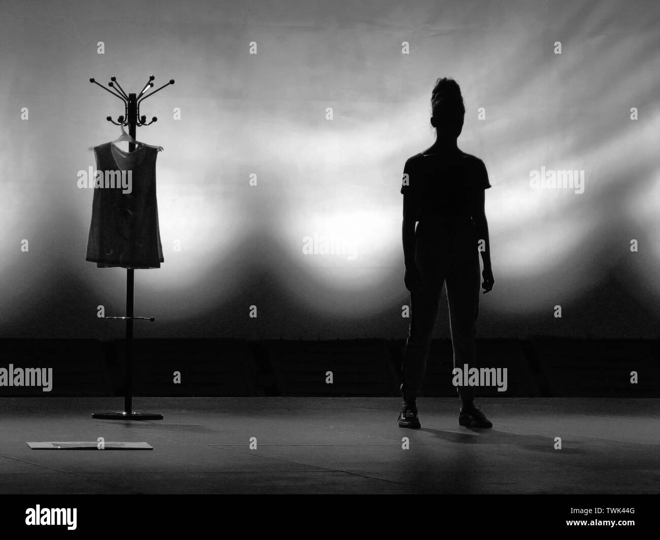 Performance stage on top Black and White Stock Photos & Images - Alamy