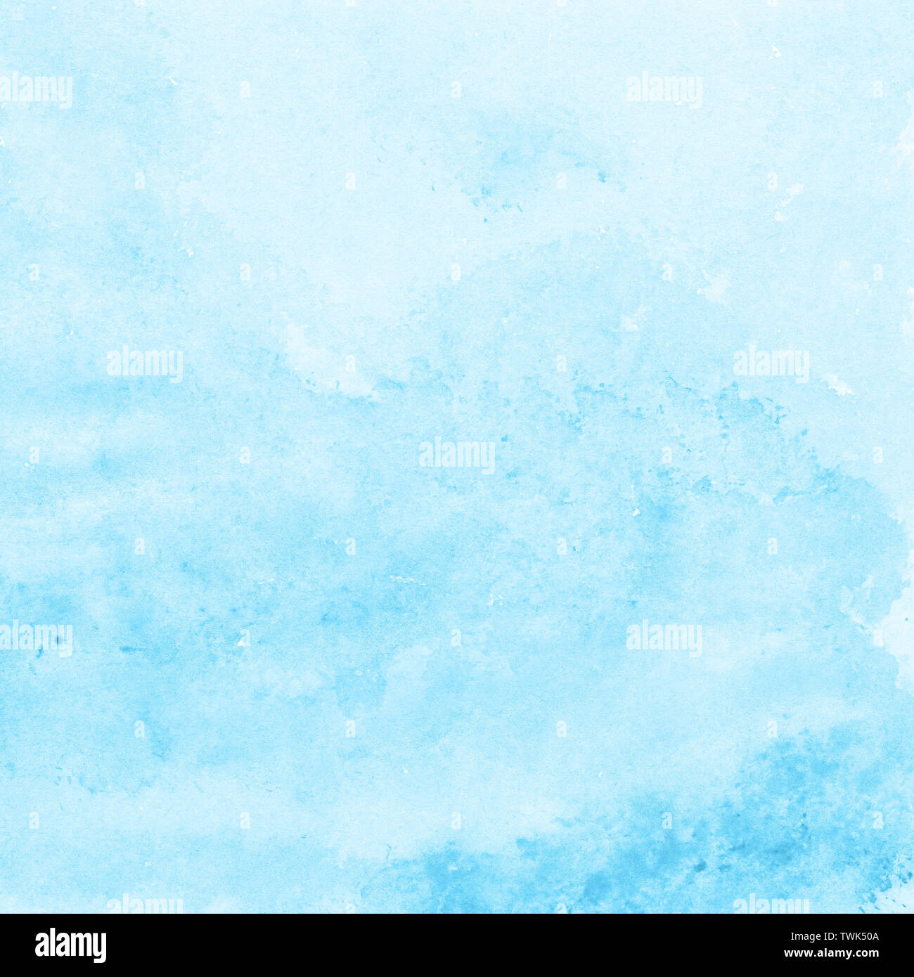 Bright blue watercolor texture background. Abstract grunge hand painted ...