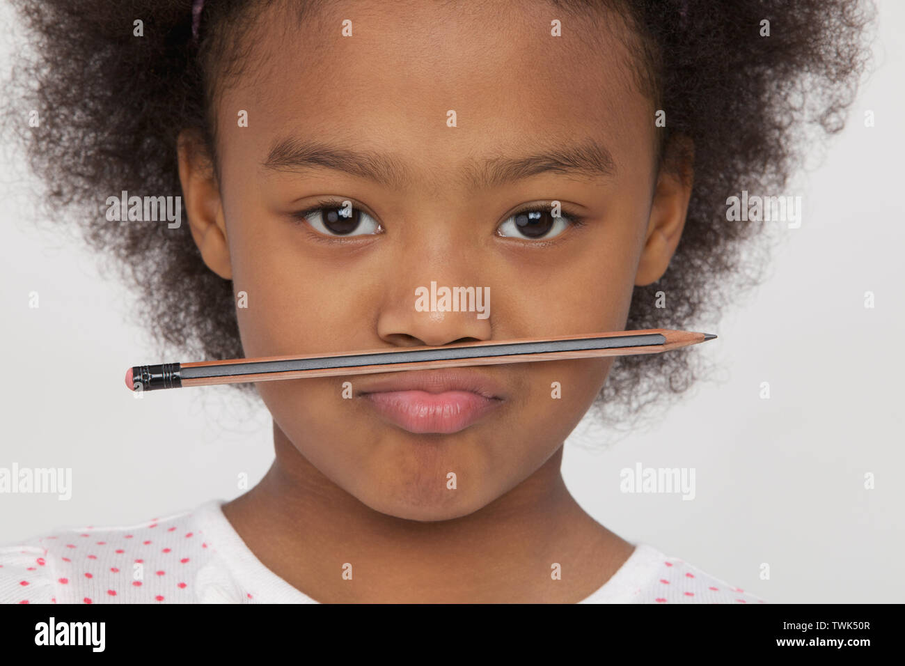 Pencil human lips hi-res stock photography and images - Alamy