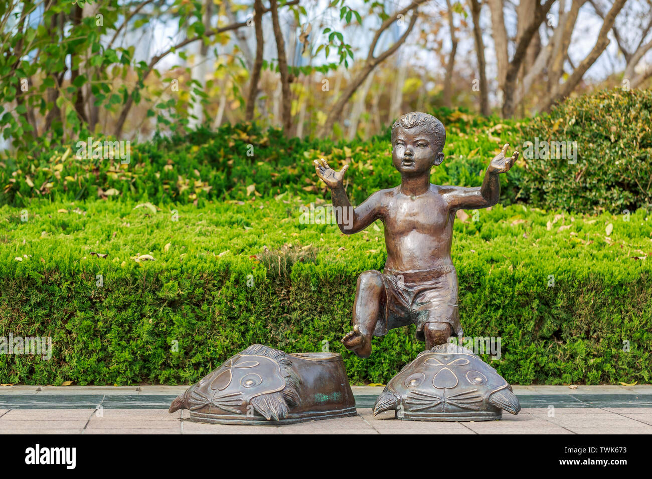 Sculpture of street children Stock Photo - Alamy
