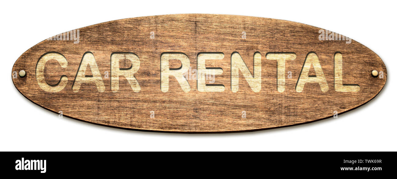 Car rental sign Cut Out Stock Images & Pictures - Alamy