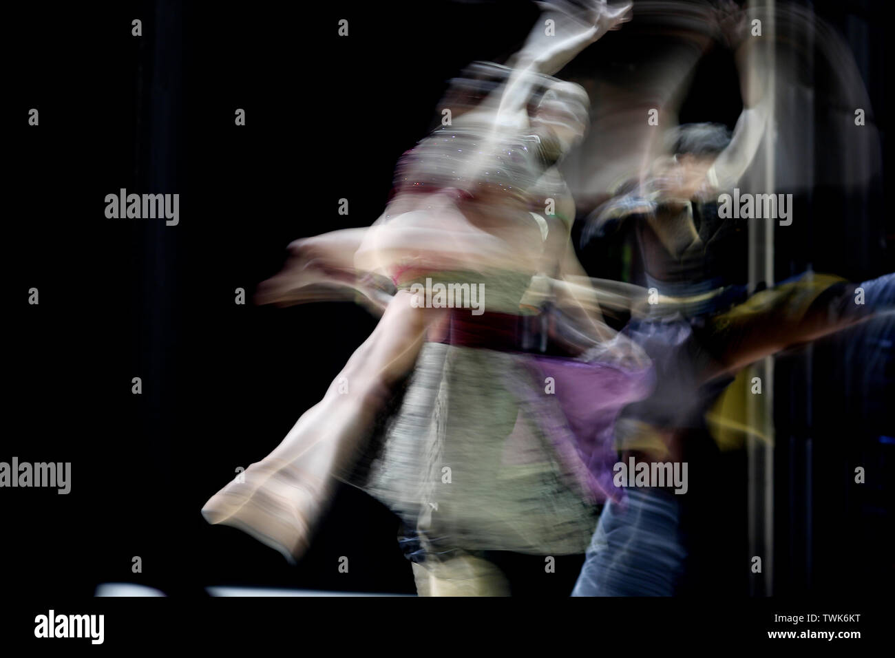 Abstract stain frozen dance movement. Ballet Stock Photo - Alamy