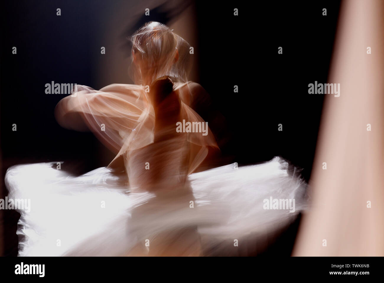 Abstract stain frozen dance movement. Ballet Stock Photo - Alamy
