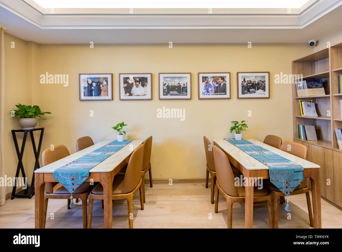 Bright hotel interior view Stock Photo - Alamy