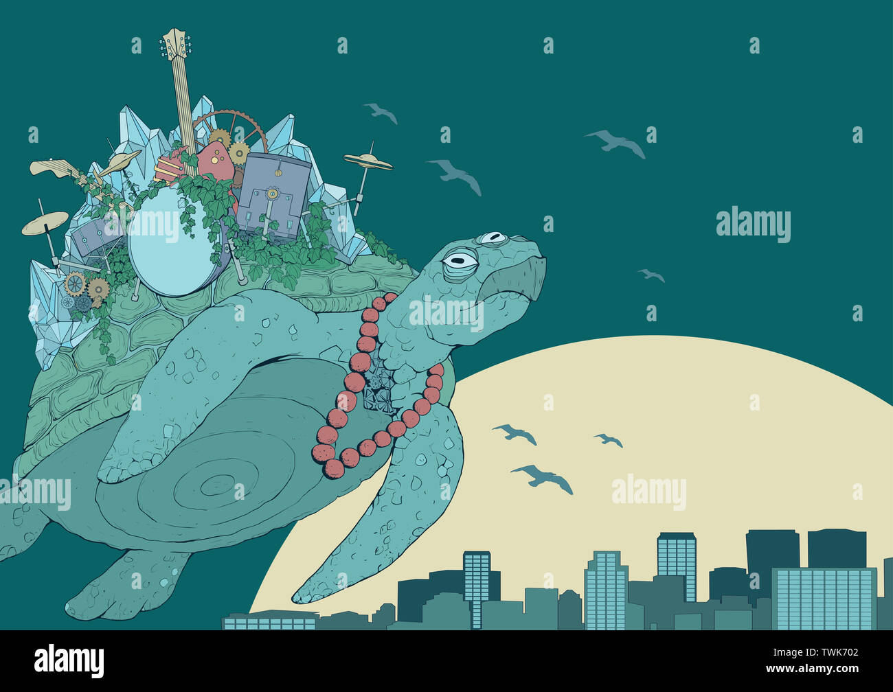 Flying Turtle Wallpaper