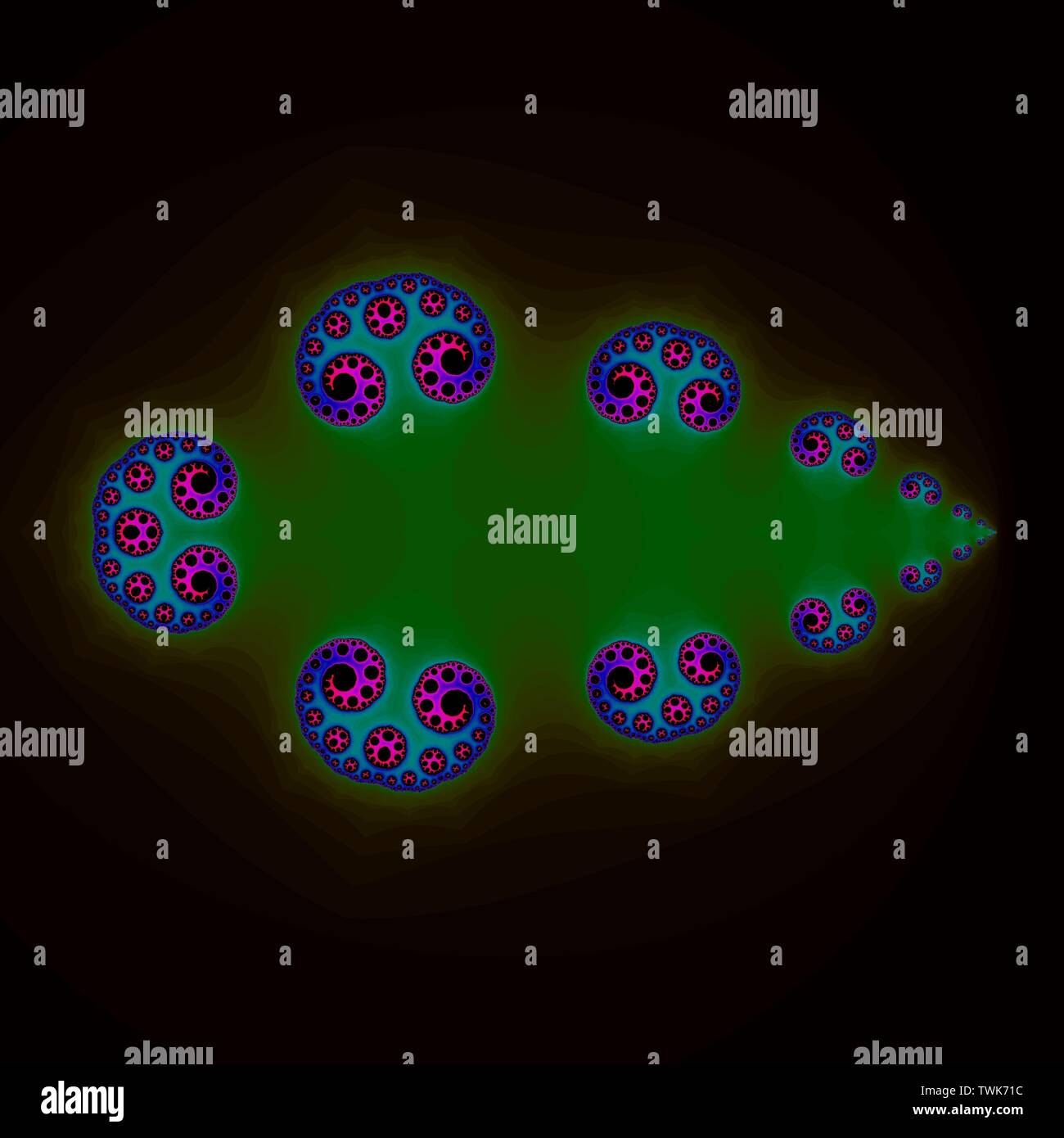 An image created using computer graphics, a picture of a mathematical ...