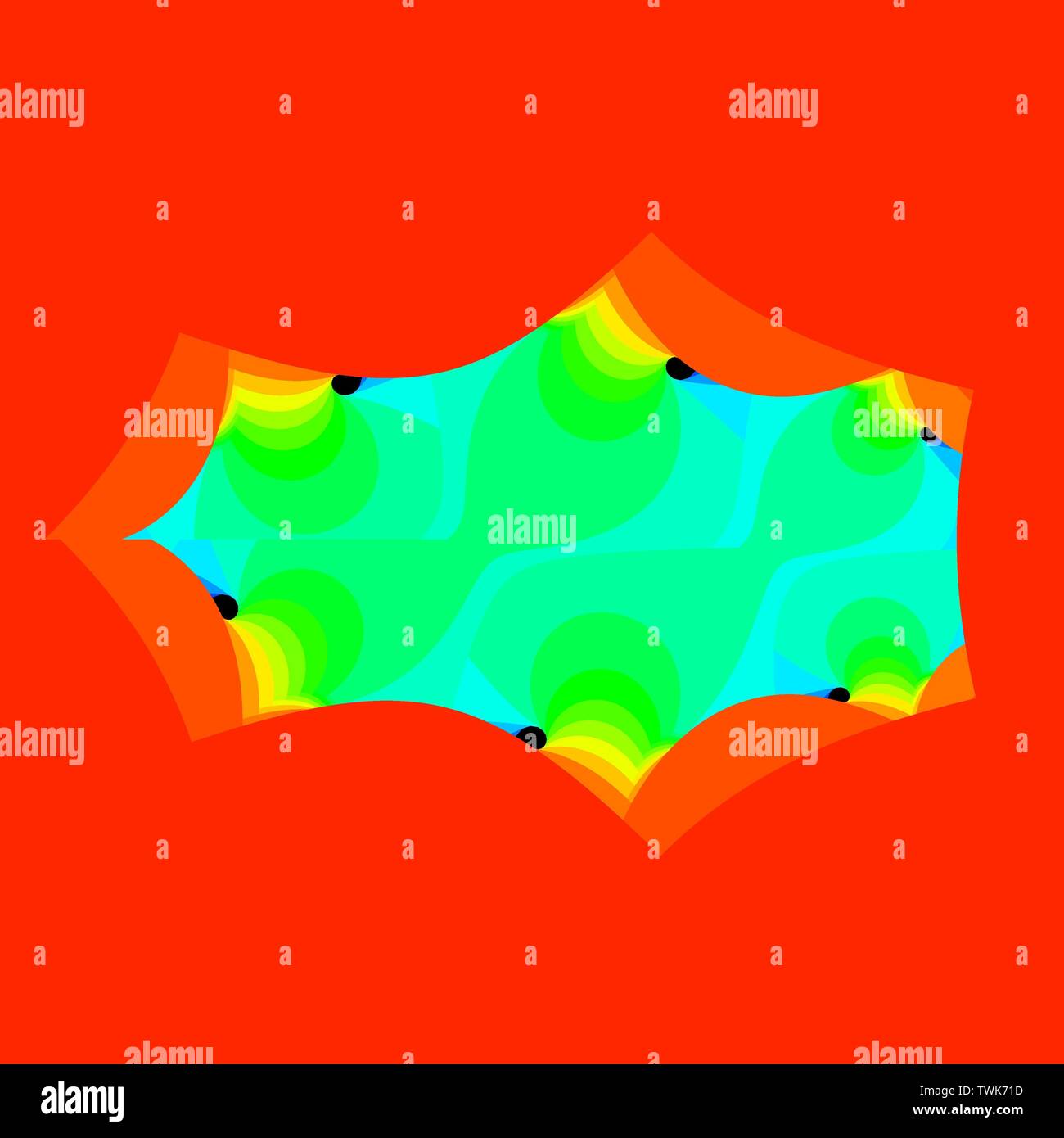 An image created using computer graphics, a picture of a mathematical ...