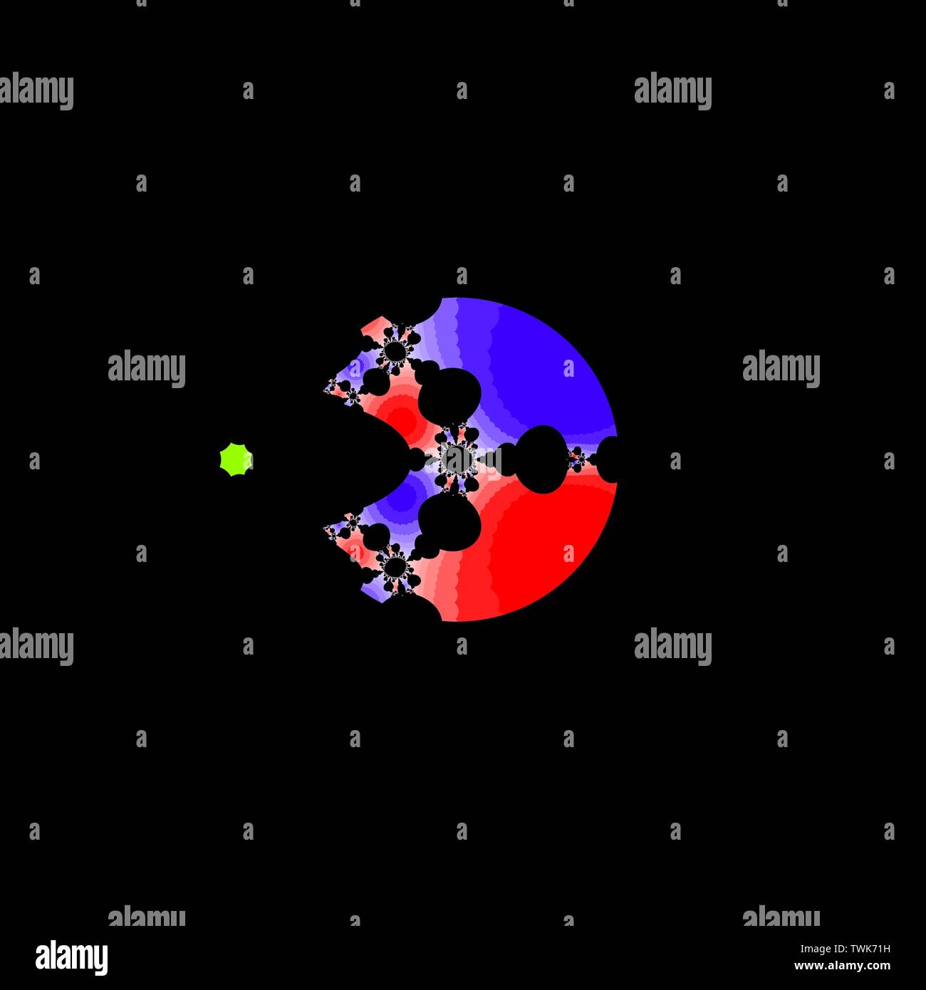 An image created using computer graphics, a picture of a mathematical ...