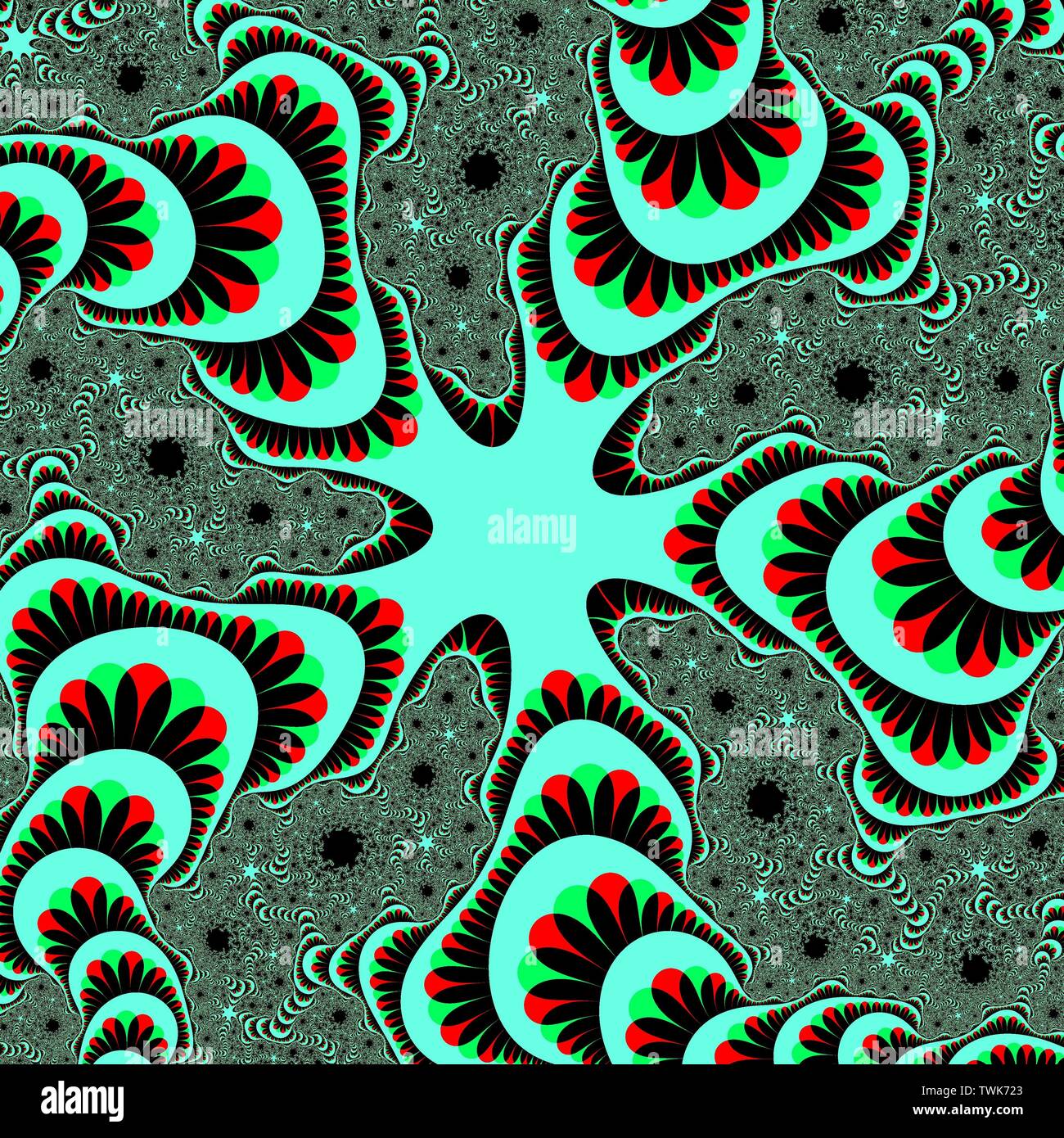 An image created using computer graphics, a picture of a mathematical ...