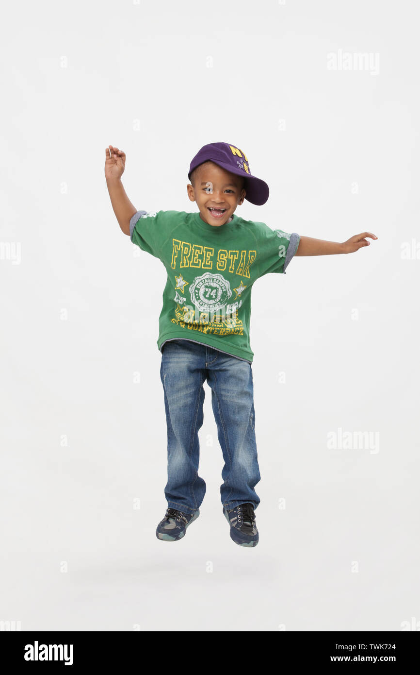 Indian boy jumping in hi-res stock photography and images - Alamy