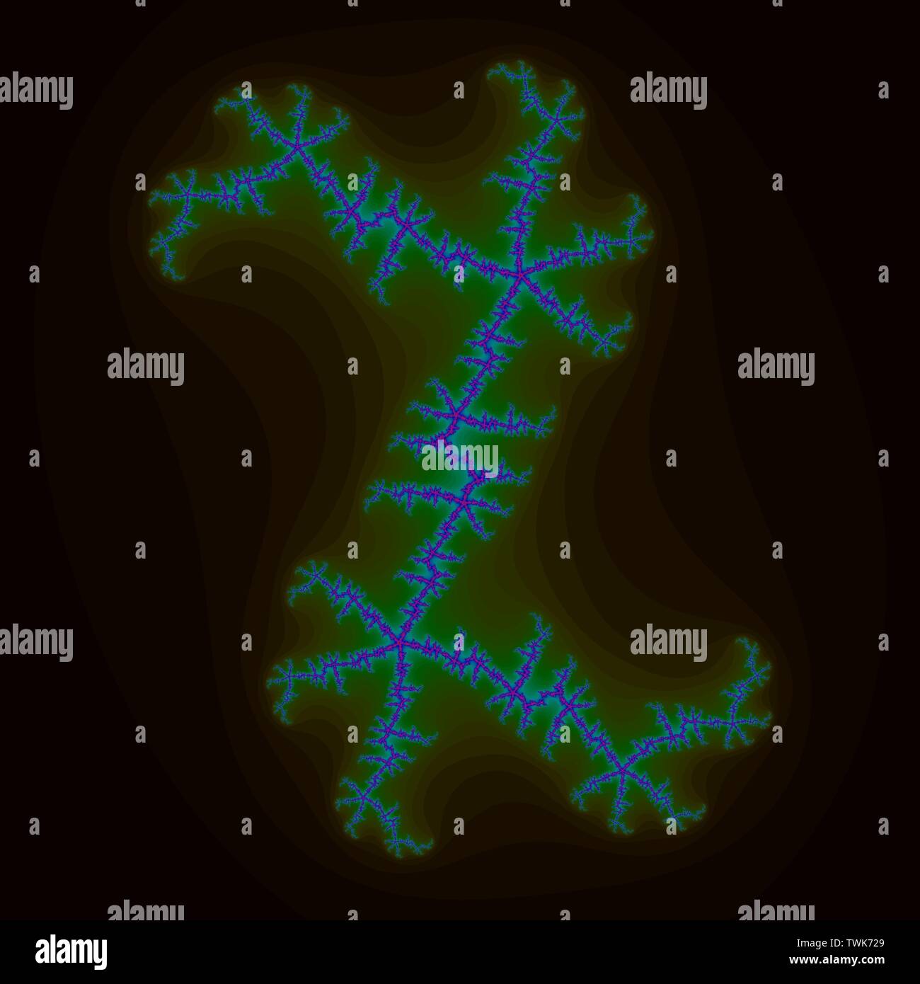 An image created using computer graphics, a picture of a mathematical ...