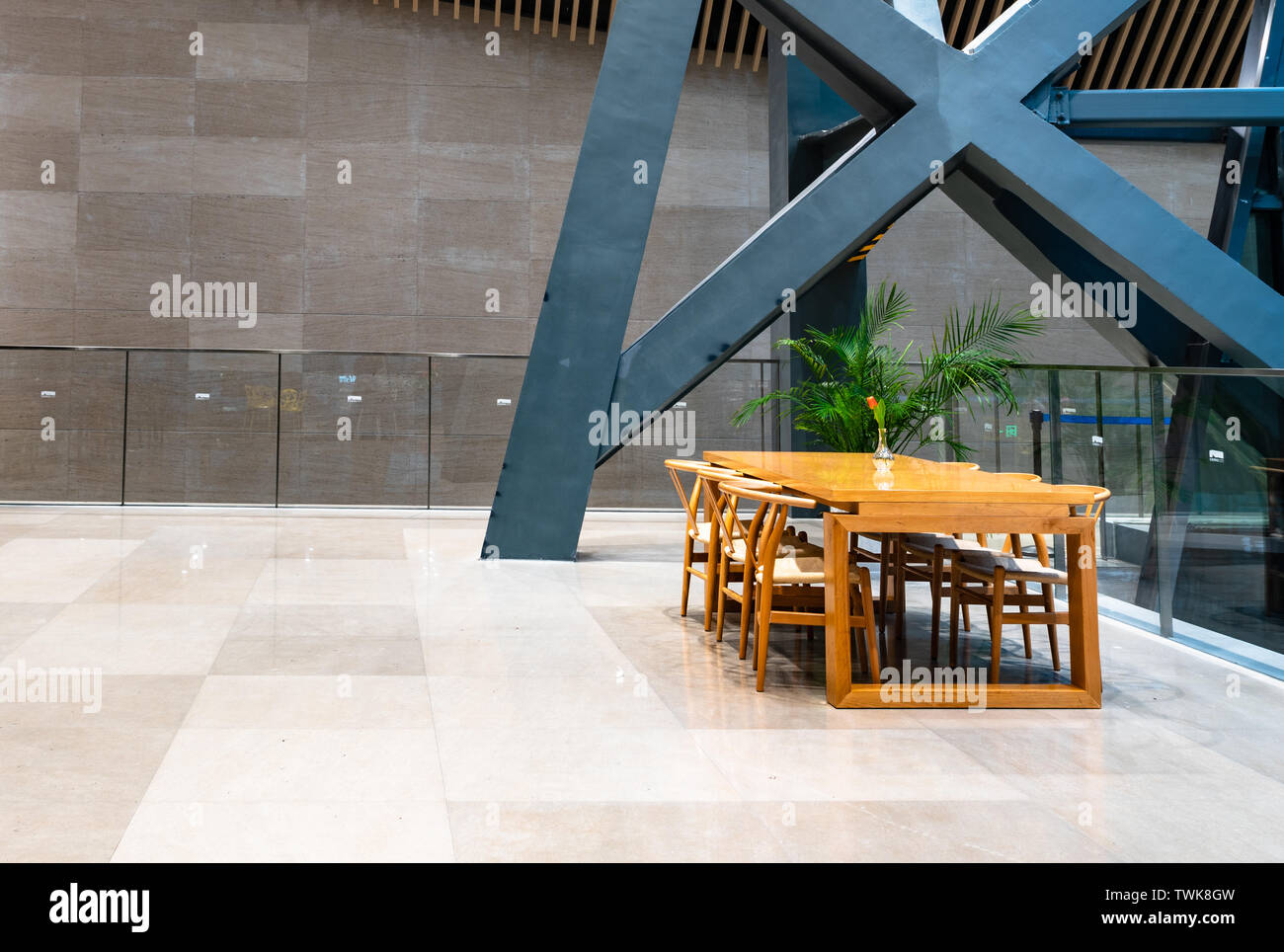 Top-floor steel structure of Chengdu Museum Stock Photo - Alamy