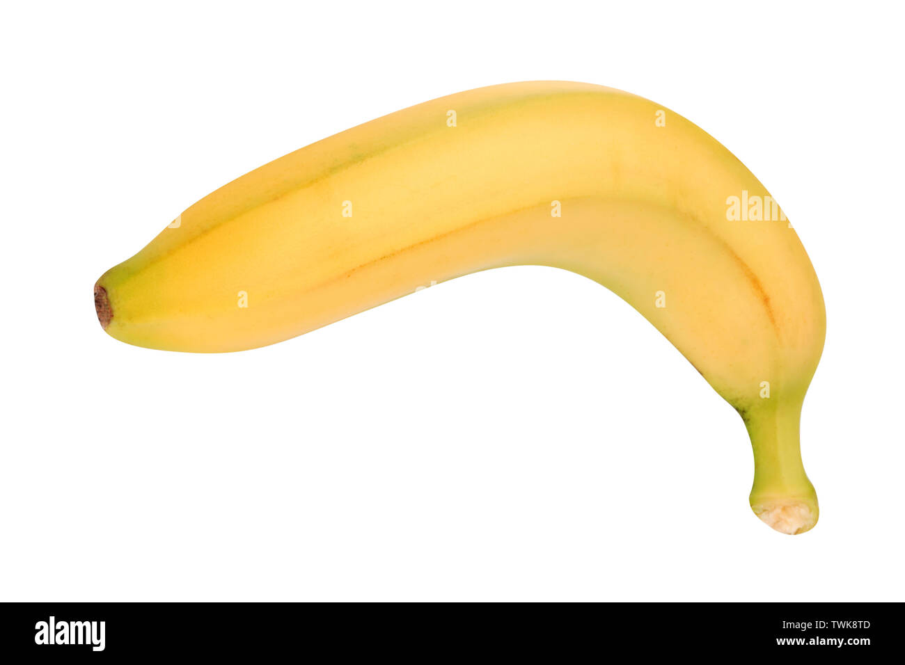 Yellow Banana Isolated Stock Photo - Alamy